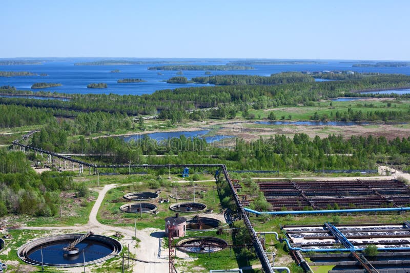 Water Recycling Sewage Station Stock Image - Image of activated, plant ...