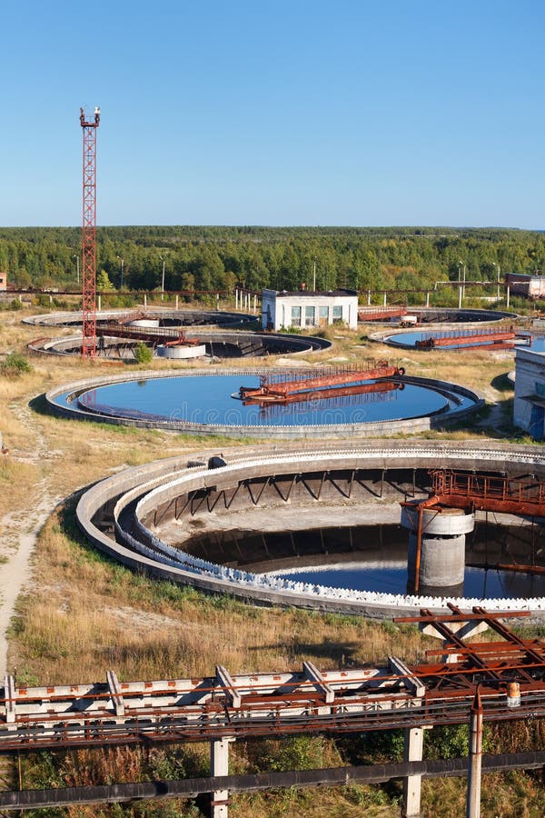 Water Recycling Sewage Station Stock Image - Image of environmental ...