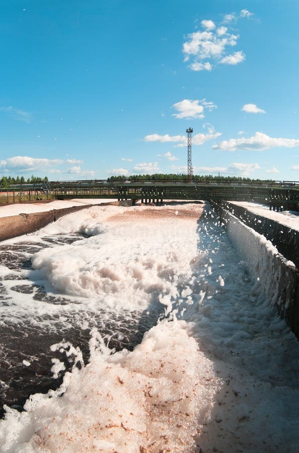 Water Recycling Sewage Station Stock Photo - Image of clear, organism ...