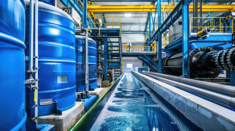 Water recycling system stock illustration. Illustration of system ...