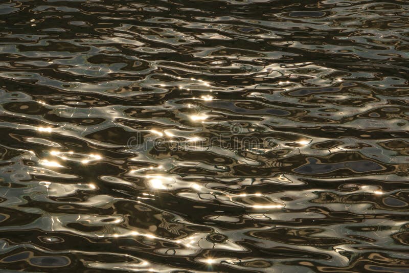 Water Reflecting The Rays Of The Setting Sun Stock Image - Image of ...