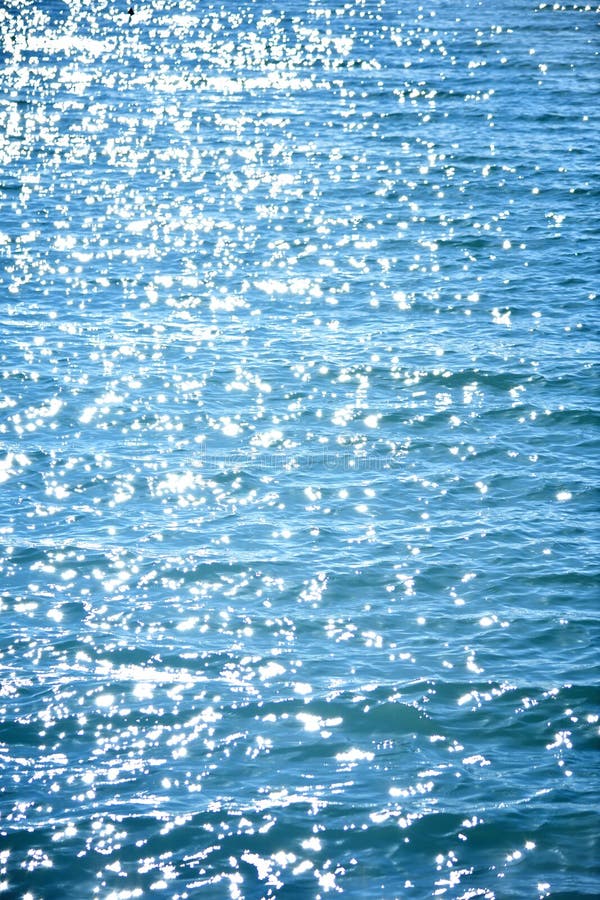 Water Reflecting Sunlight with Ripple Stock Photo - Image of waves ...