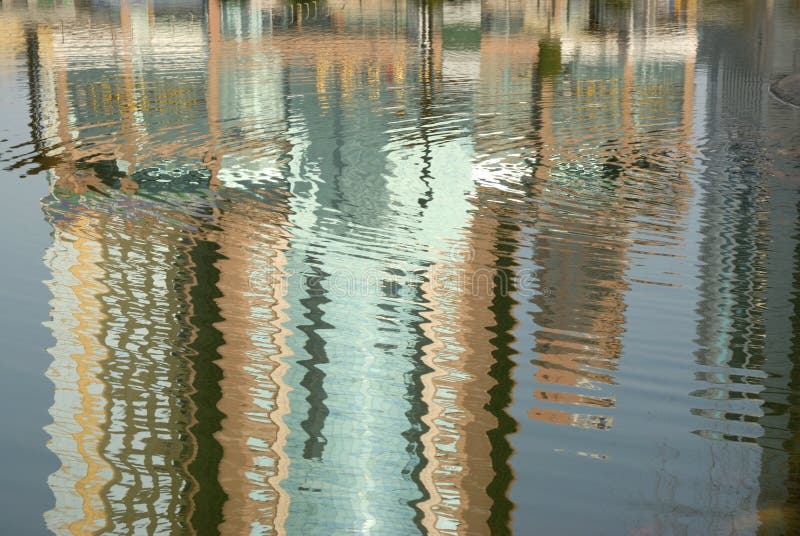 Water Reflection stock photo. Image of abstract, skyscraper - 13111134