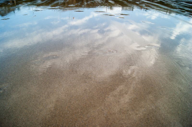 Water Reflection on the Island Stock Image - Image of lakeside, seaside ...