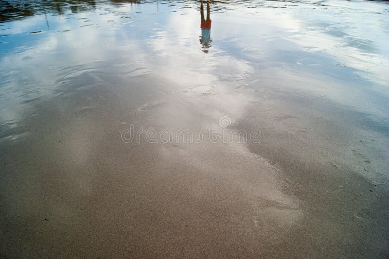 Water Reflection stock image. Image of sand, summer, tranquil - 82754607