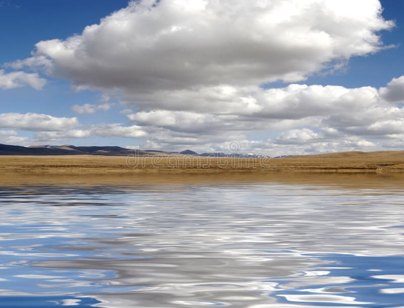 Water Reflection White Cloud Stock Image - Image of smooth, white: 4696055