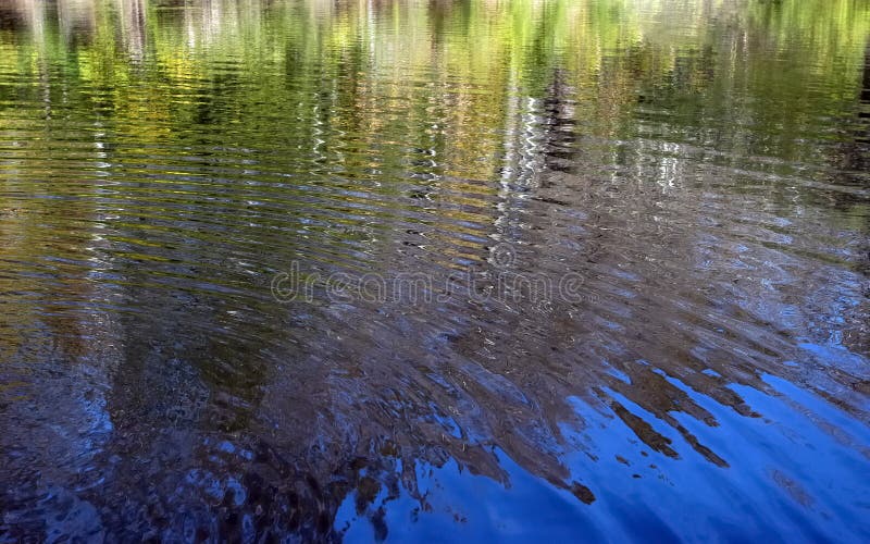Water reflections stock image. Image of ripples, green - 3926477