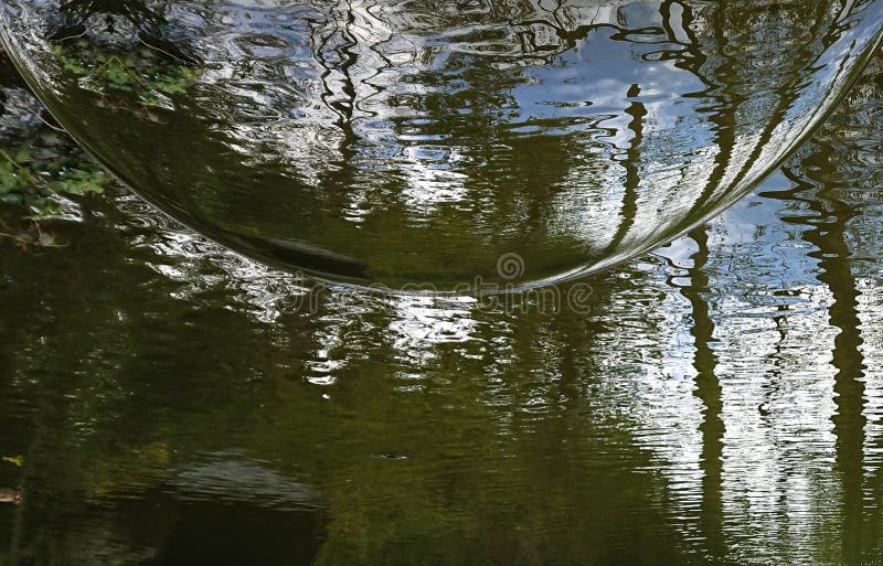 Water Reflections Abstract Background Art Stock Image - Image of ...