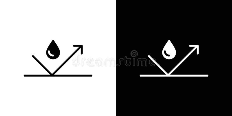 Water Repellent Surface Icon Linear Logo Isolated Stock Vector ...