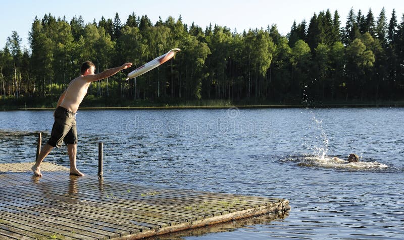 Water rescue drill #2 editorial photo. Image of help - 19418726