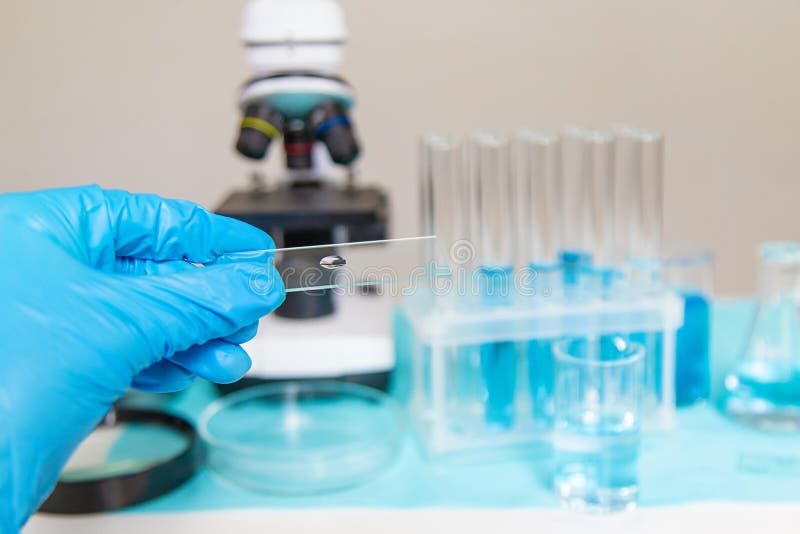 Water Research in the Laboratory. Selective Focus Stock Photo - Image ...