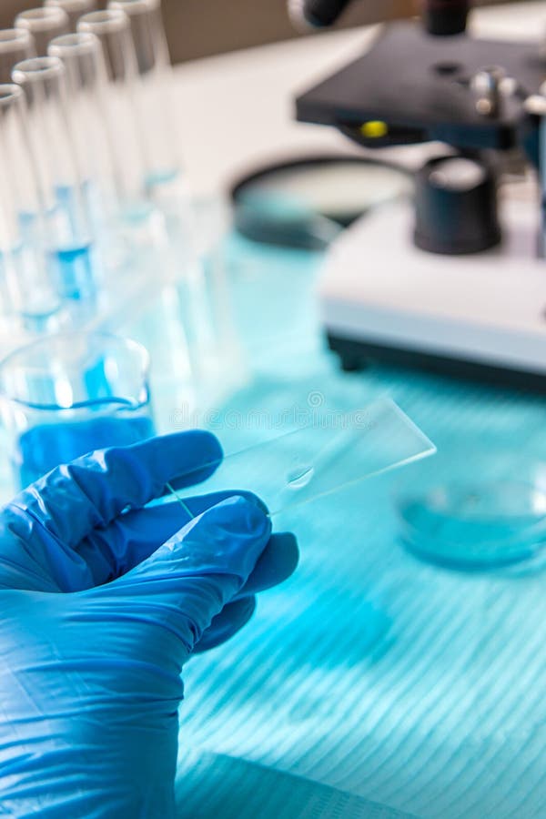 Water Research in the Laboratory. Selective Focus Stock Photo - Image ...