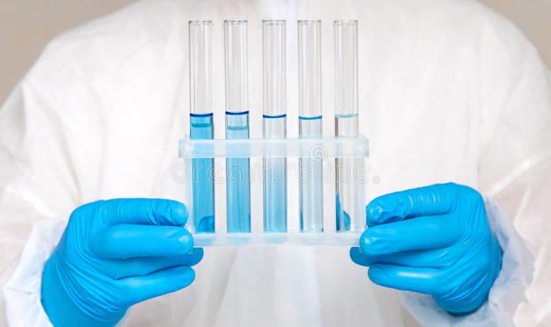 Water Research in the Laboratory. Selective Focus Stock Image - Image ...