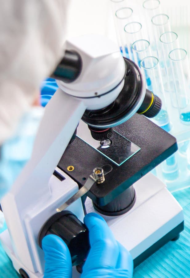 Water Research in the Laboratory. Selective Focus Stock Image - Image ...