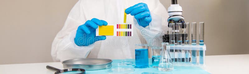 Water Research in the Laboratory. Selective Focus Stock Photo - Image ...