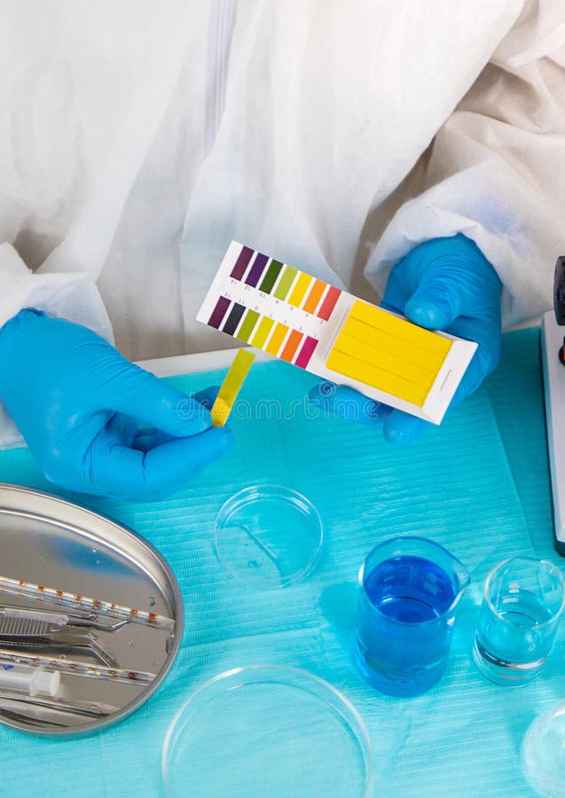 Water Research in the Laboratory. Selective Focus Stock Photo - Image ...