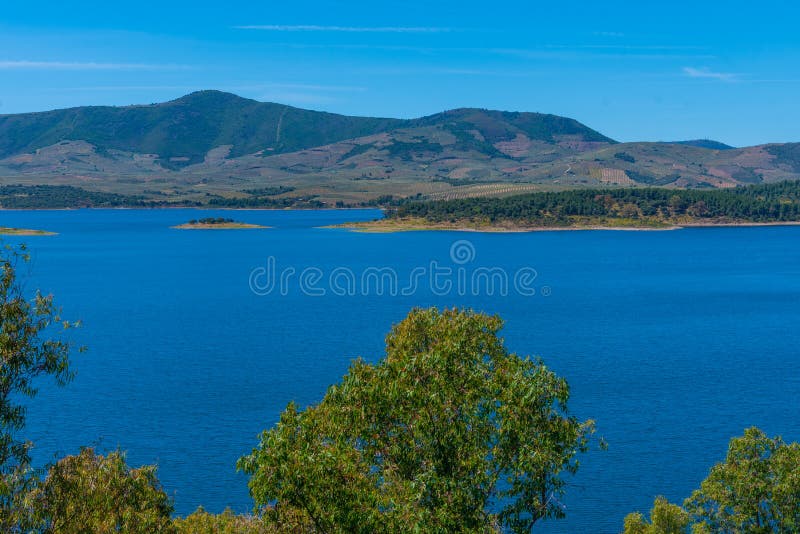 Water Reservoir Gabriel and Galan in Spain. Stock Photo - Image of ...