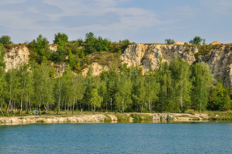 Beautiful Quarry with Water. Stock Photo - Image of tank, outdoor ...