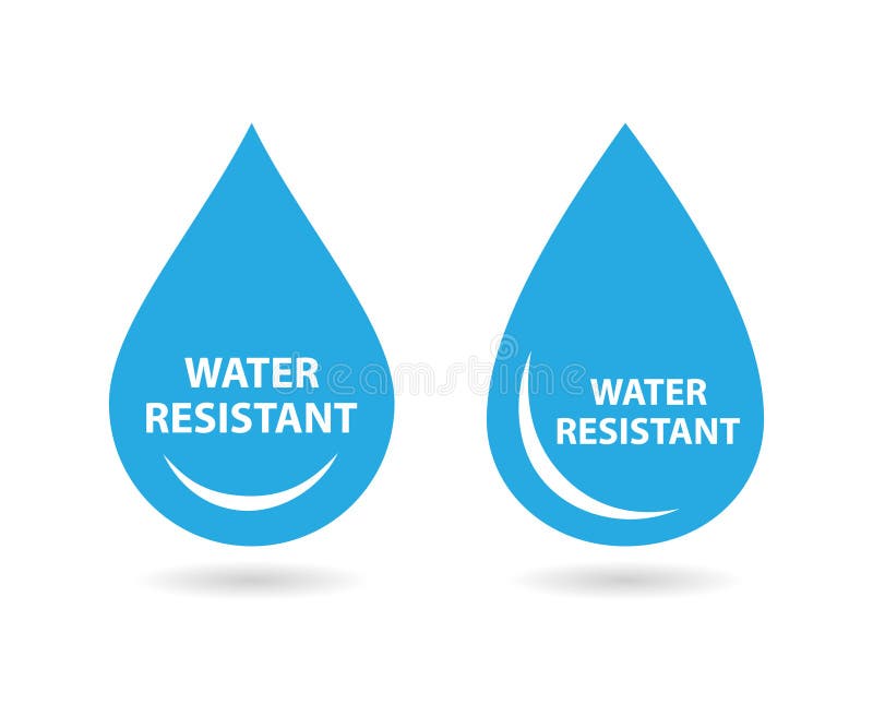 Water Resistant Logo Design. Water Resistant Vector Icon Stock Vector ...