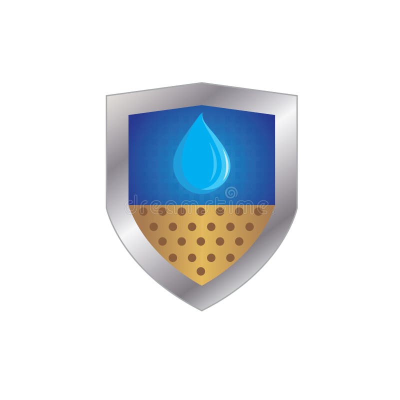 Water Resistant or Waterproof Vector Icon Illustration Concept Design ...