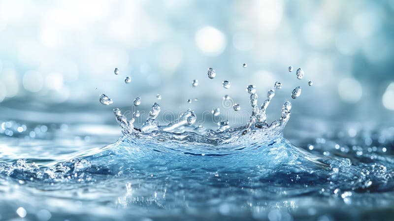 Water Drop Background Water Element Material Water Surface Dynamic ...