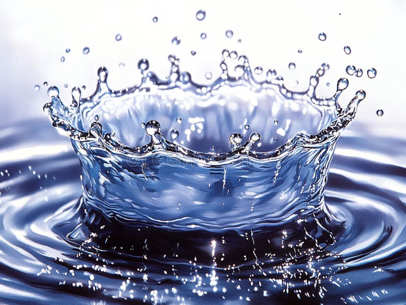 Water Drop Background Water Element Material Water Surface Dynamic ...
