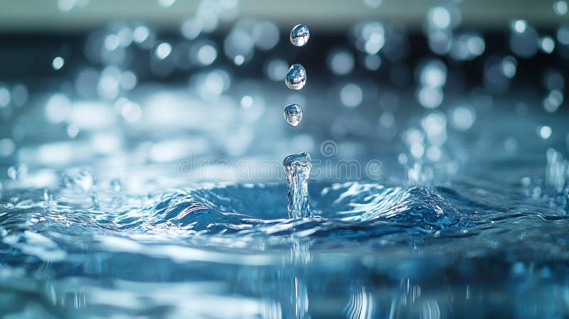 Water Drop Background Water Element Material Water Surface Dynamic ...