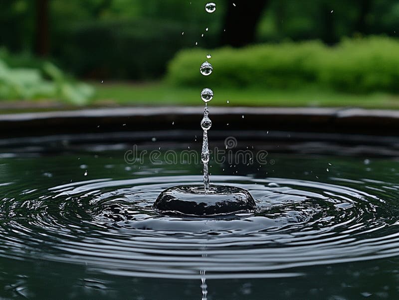 Water Drop Background Water Element Material Water Surface Dynamic ...