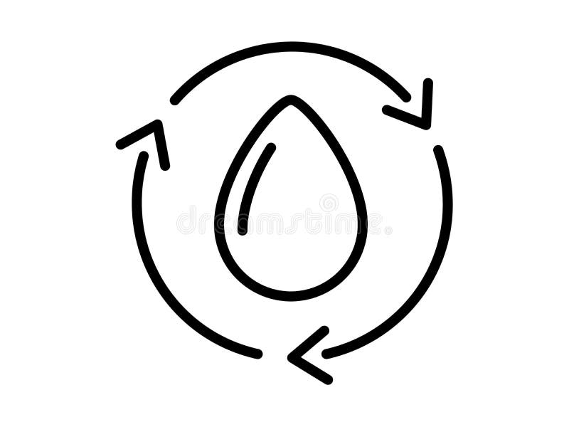 Drop cycle stock vector. Illustration of design, water - 28032084