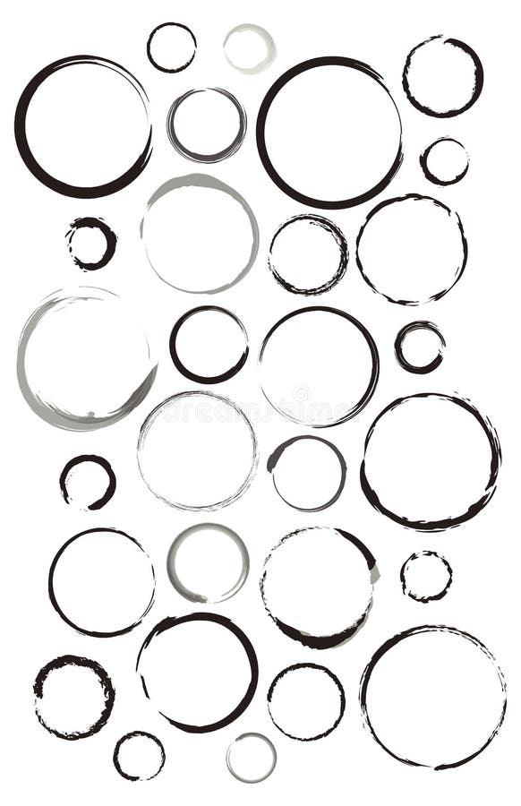 Water Rings Set stock vector. Illustration of post, ring - 2350194
