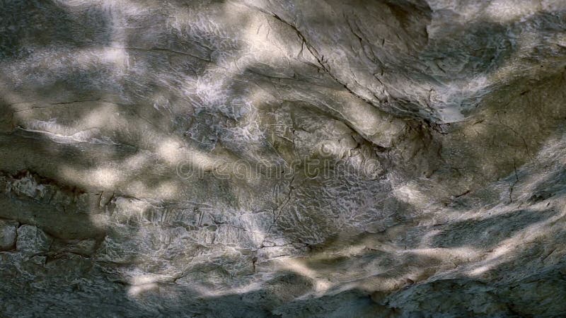 Water Ripple Caustic Light Reflections on Stone Wall Stock Footage ...