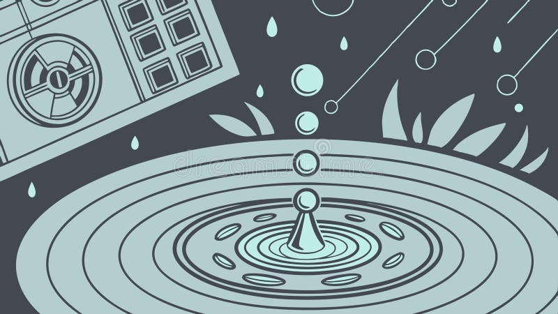 Water Ripple Effect Pattern with Drops Abstract Nature Design Vector ...