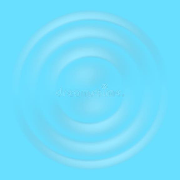 Water Ripple Effect Top View. Realistic Caustic Drop or Sound Wave ...
