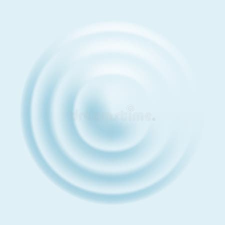 Water Ripple Effect Top View. Realistic Caustic Drop or Sound Wave ...