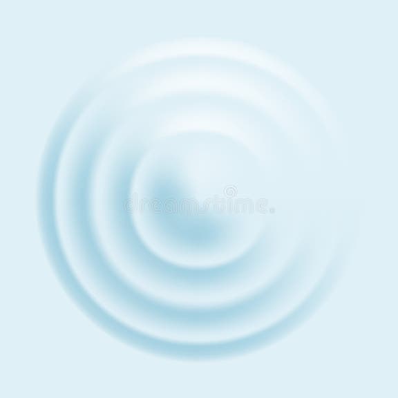Water Ripple Effect Top View. Realistic Caustic Drop or Sound Wave ...