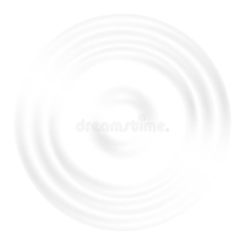 Water Ripple Effect Top View Realistic Caustic Drop Or Sound Wave