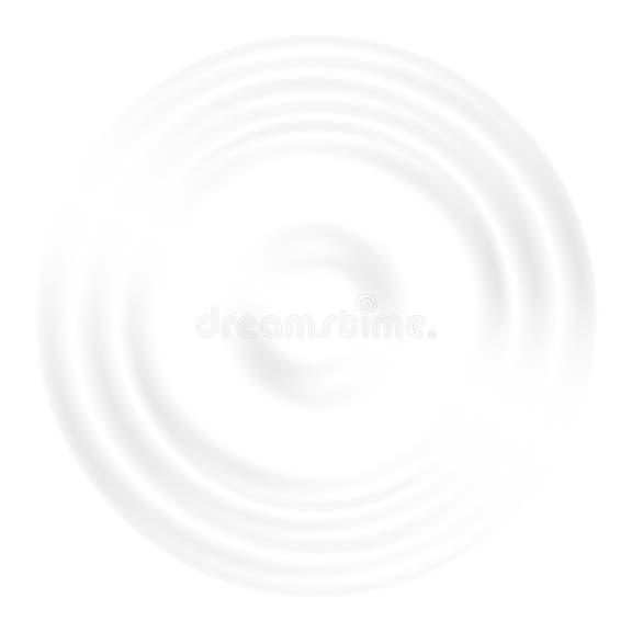 Water Ripple Effect Top View. Realistic Caustic Drop or Sound Wave ...