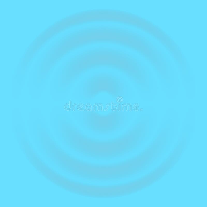 Water Ripple Effect Top View. Realistic Caustic Drop or Sound Wave ...