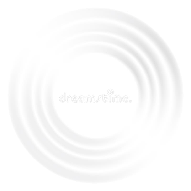 Water Ripple Effect Top View. Realistic Caustic Drop or Sound Wave ...