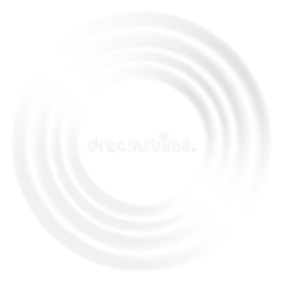 Water Ripple Effect Top View. Realistic Caustic Drop or Sound Wave ...