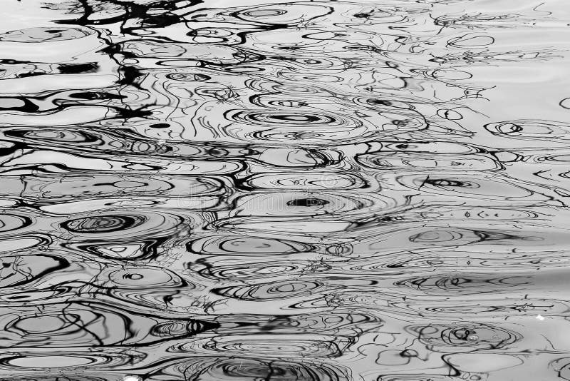 Water Ripple Image in Blacck-White Tone Stock Photo - Image of abstract ...