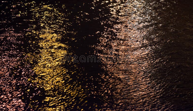 Water Ripple at Night. Background, Abstract Stock Photo - Image of ...