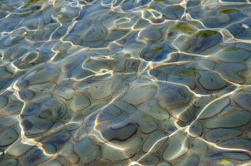 Water Ripple Over Grey Rocks Stock Image - Image of water, background ...
