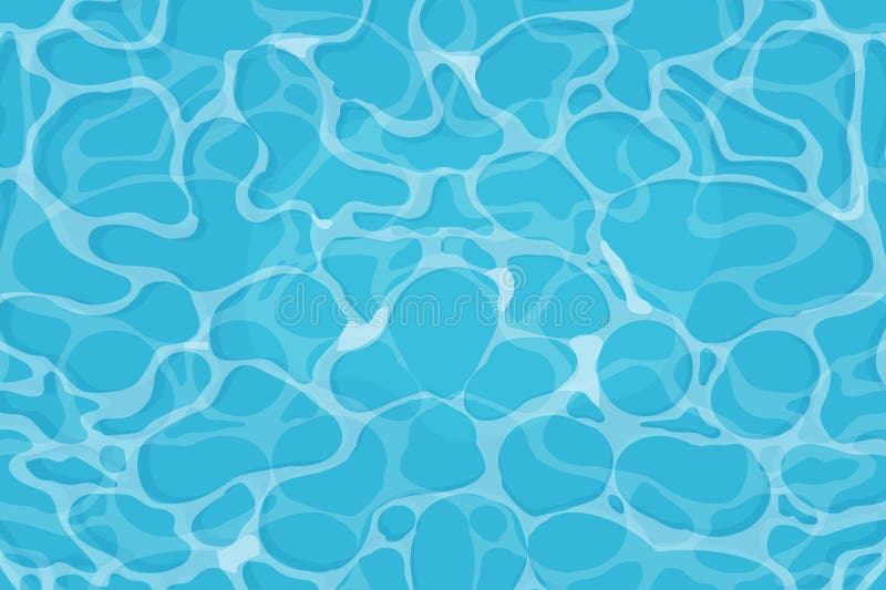 Water Ripple Surface with Sunlight Reflections in Cartoon Style, Game ...