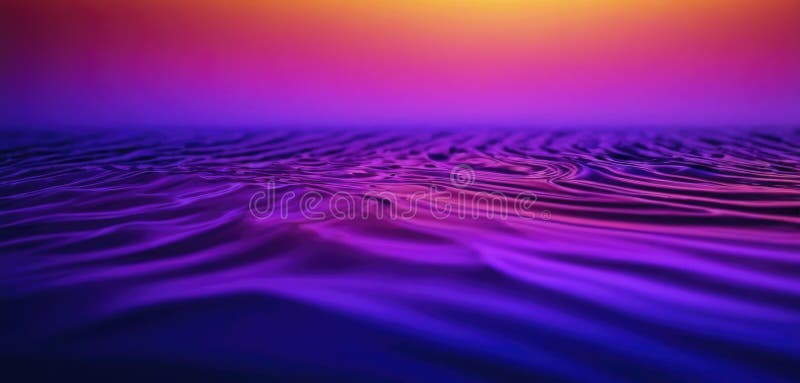 Water Ripples As a Gradient of Purple in Synthwave Style Stock ...