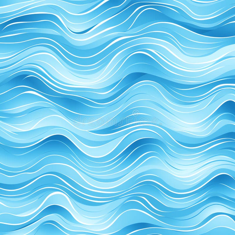 Water Ripples Background, Design Seamless Pattern Stock Illustration ...
