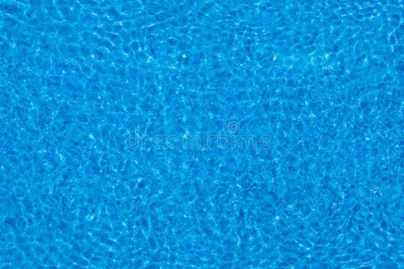 Water Ripples on Blue Tiled Swimming Pool Background. Top View Stock ...