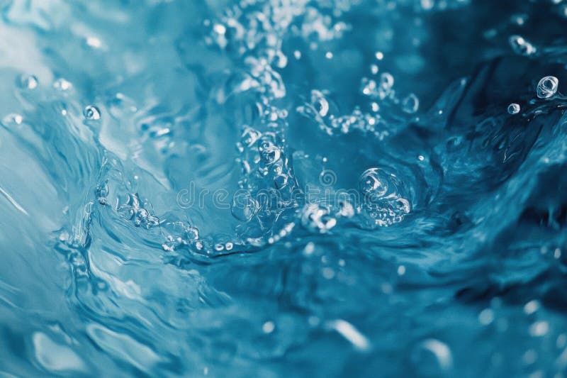 Water Ripples and Bubbles, a Close-up View of Water S Movement Stock ...