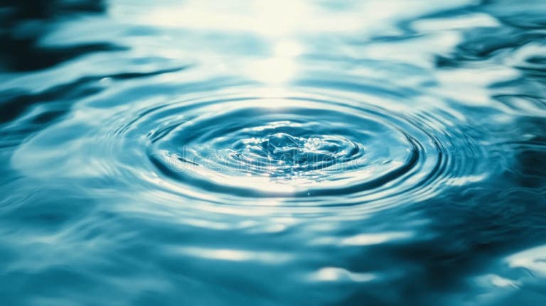 Water Ripples Circular Pattern Showing Tranquil Scene Stock ...