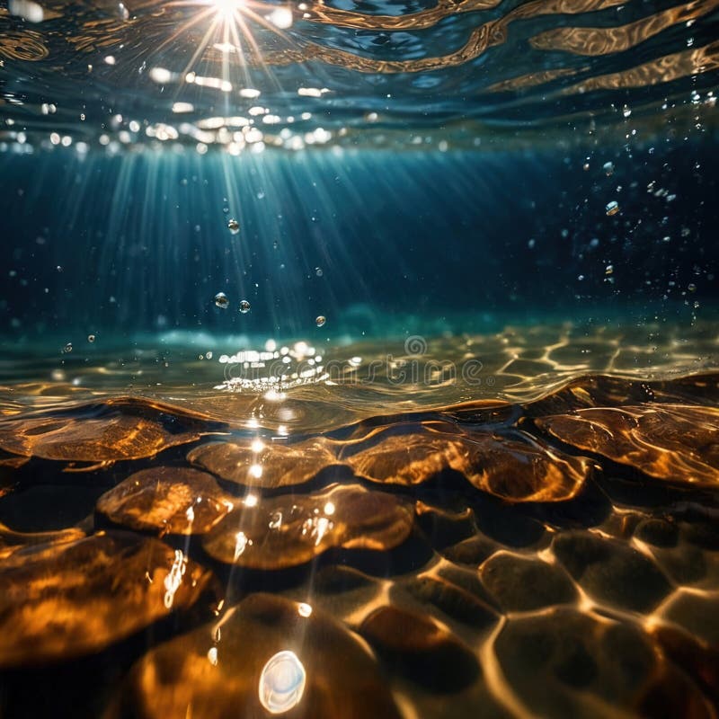 Water Ripples, Clean Pure Alpine Water Stock Illustration ...